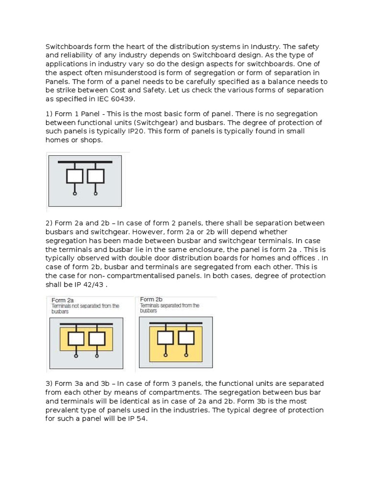 Understanding Form 3B Switchboard Design | PDF | Home & Garden ...