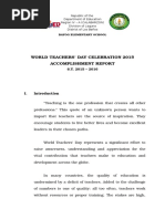 SSG Project Proposal - Teacher's Day | PDF | Behavior Modification ...