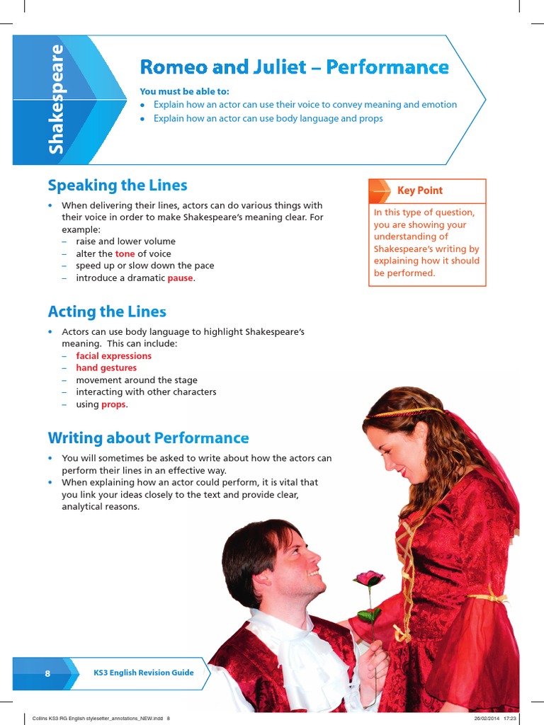 Collins KS3 RG English | PDF | Characters In Romeo And Juliet | Body ...