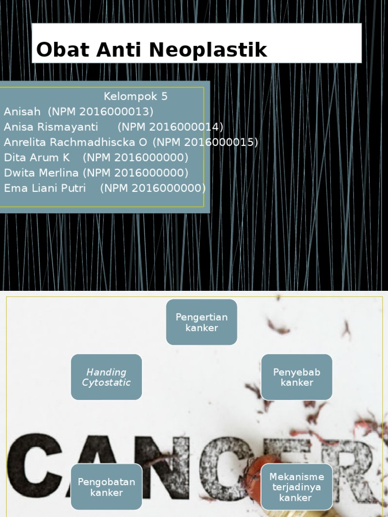 KELOMPOK 5 Obat Anti Neoplastik (Autosaved) - 2 | PDF