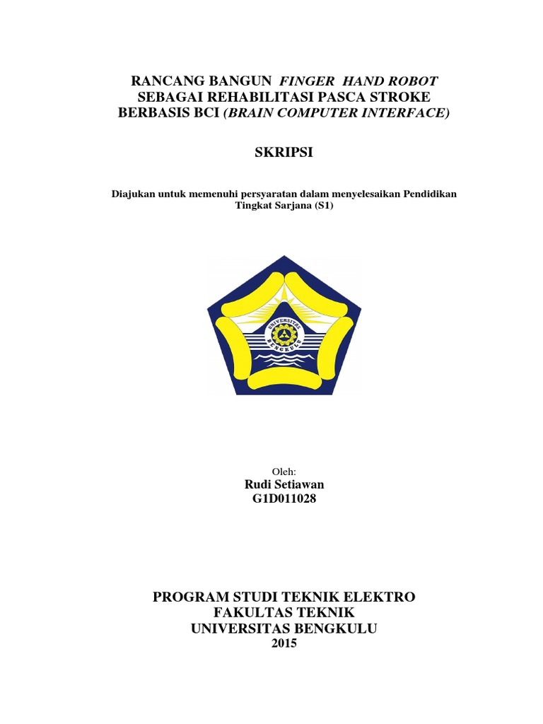 Rancang Bangun Finger Hand Robot Sebagai Rehabilitasi Pasca Stroke ...