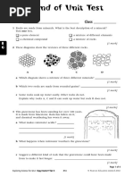 Elements Mixtures and Compounds Test | Chemical Compounds | Chemical ...