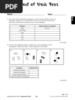 Year 8 Chemistry Test With Answer Sheet | PDF | Solution | Solubility