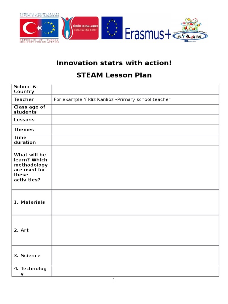 Steam Learning Story Plan | PDF