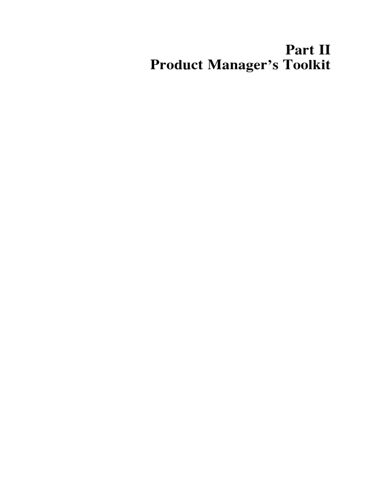 Product Manager's Toolkit | PDF