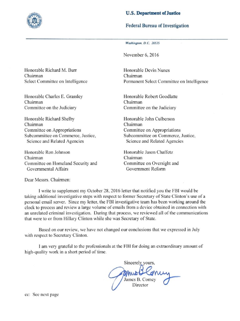 FBI Letter | PDF