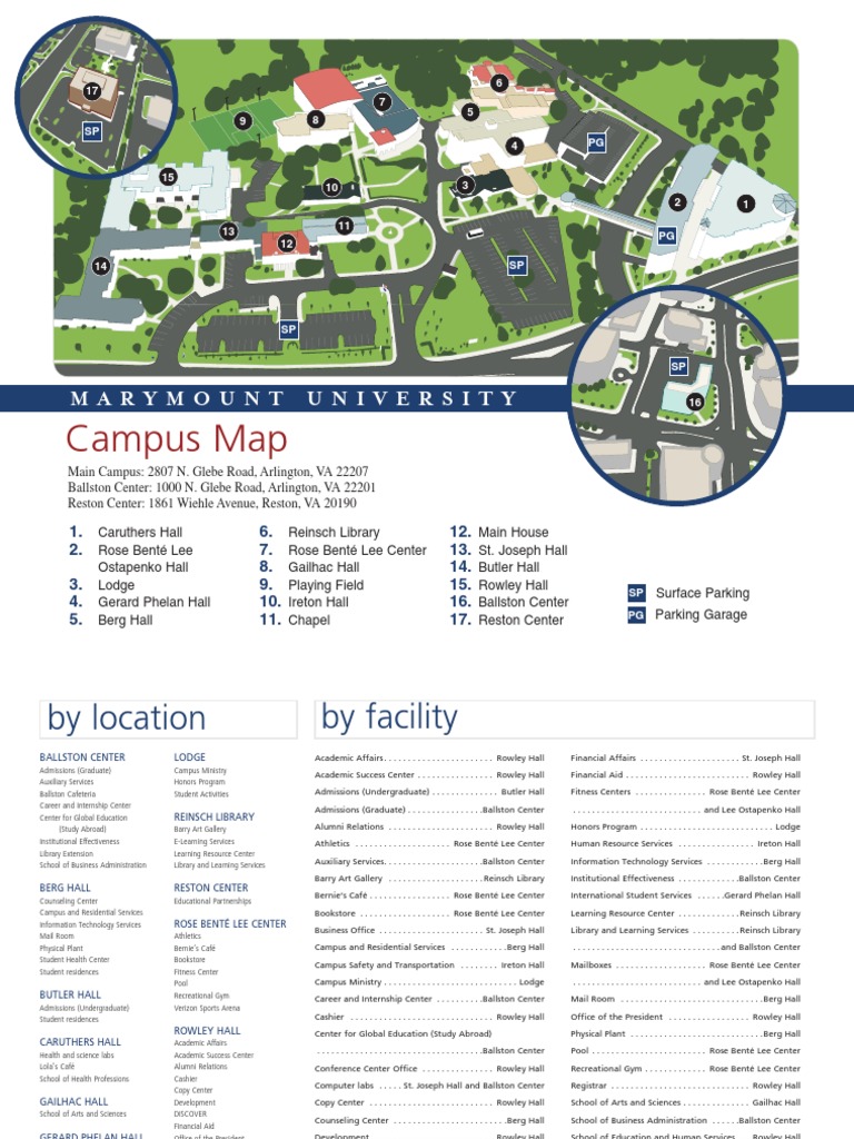 PRINT Marymount University Campus Map | PDF | Learning
