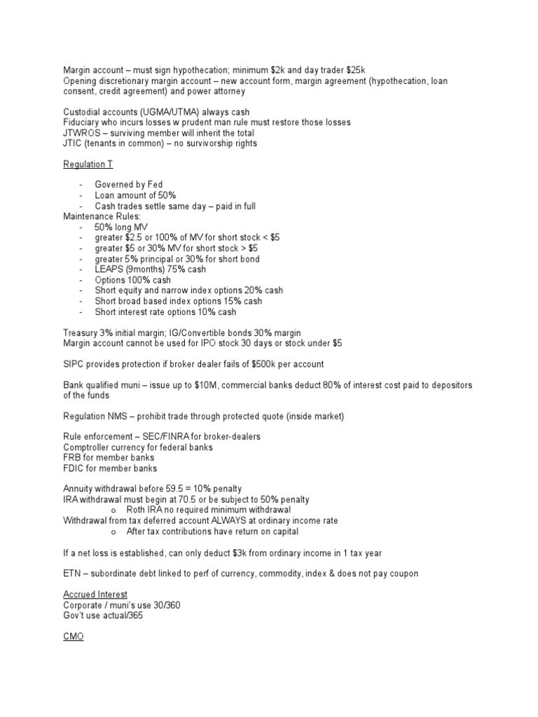 Series 7 Study Guide | Download Free PDF | Order (Exchange) | Margin ...