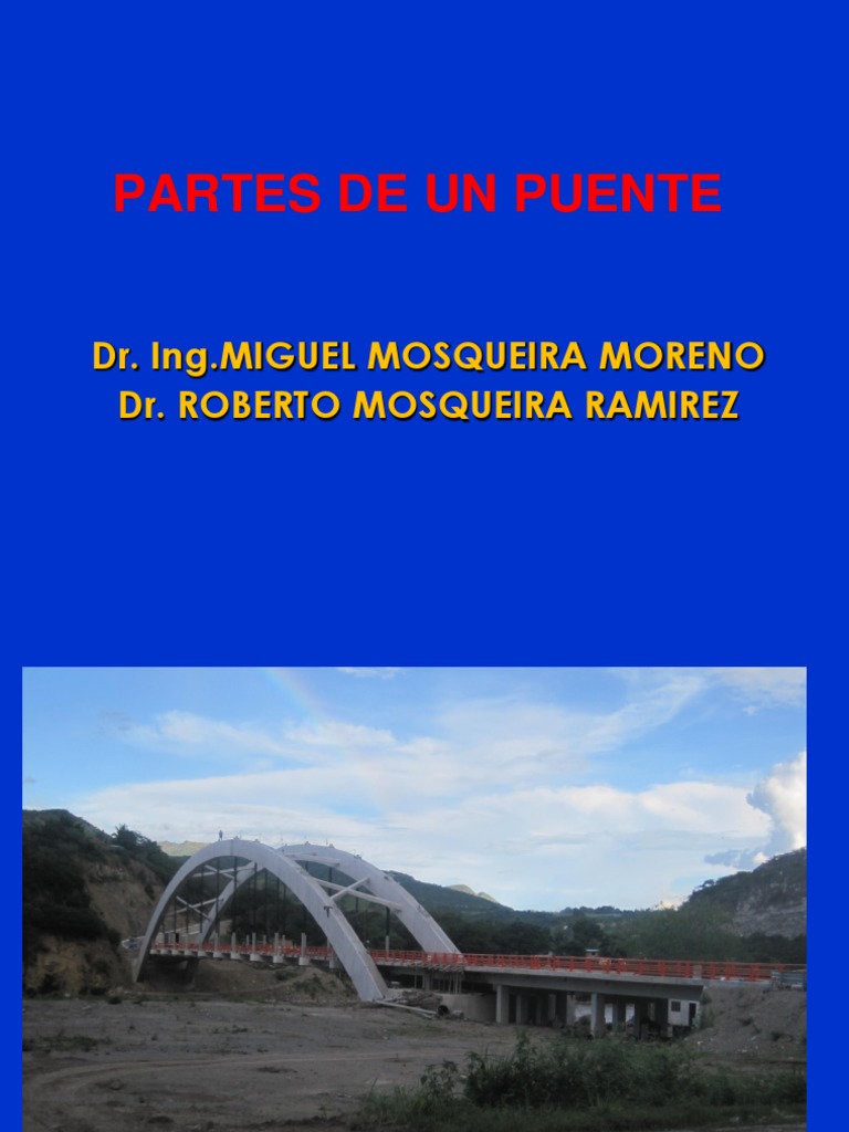 Partes D Un Puente 2016 | PDF | Fundación (Ingeniería) | Puente