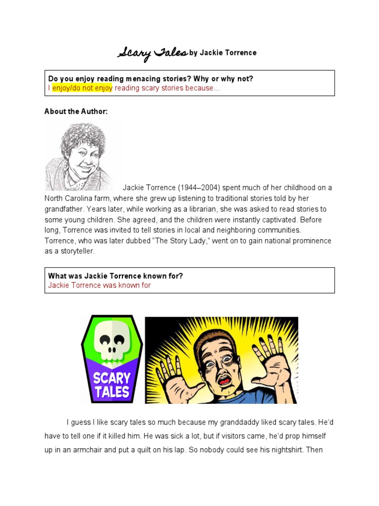 Scary Tales by Jackie Torrence - Lesson For Observation | PDF