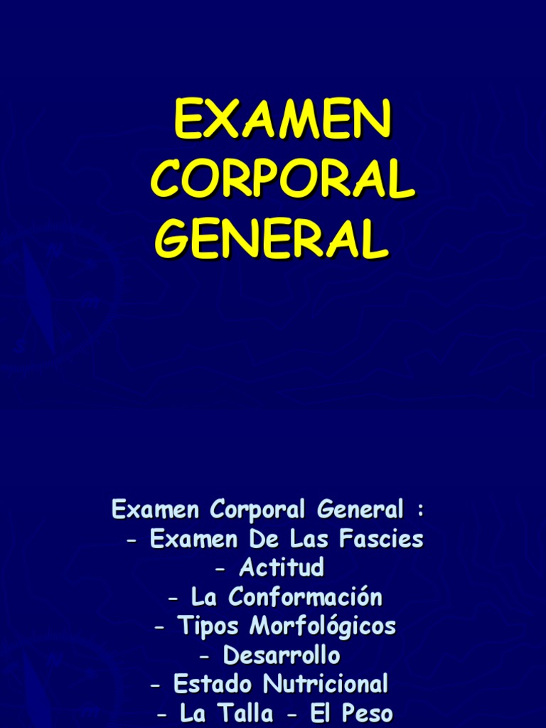 Examen Corporal General: Evaluación Integral | PDF | Pecho | Cáncer de mama