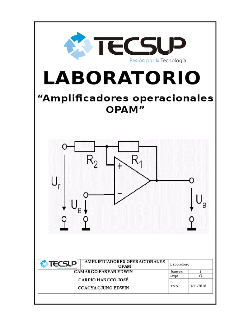 Amplificadores Operacionales OPAM | PDF | Amplificador operacional ...