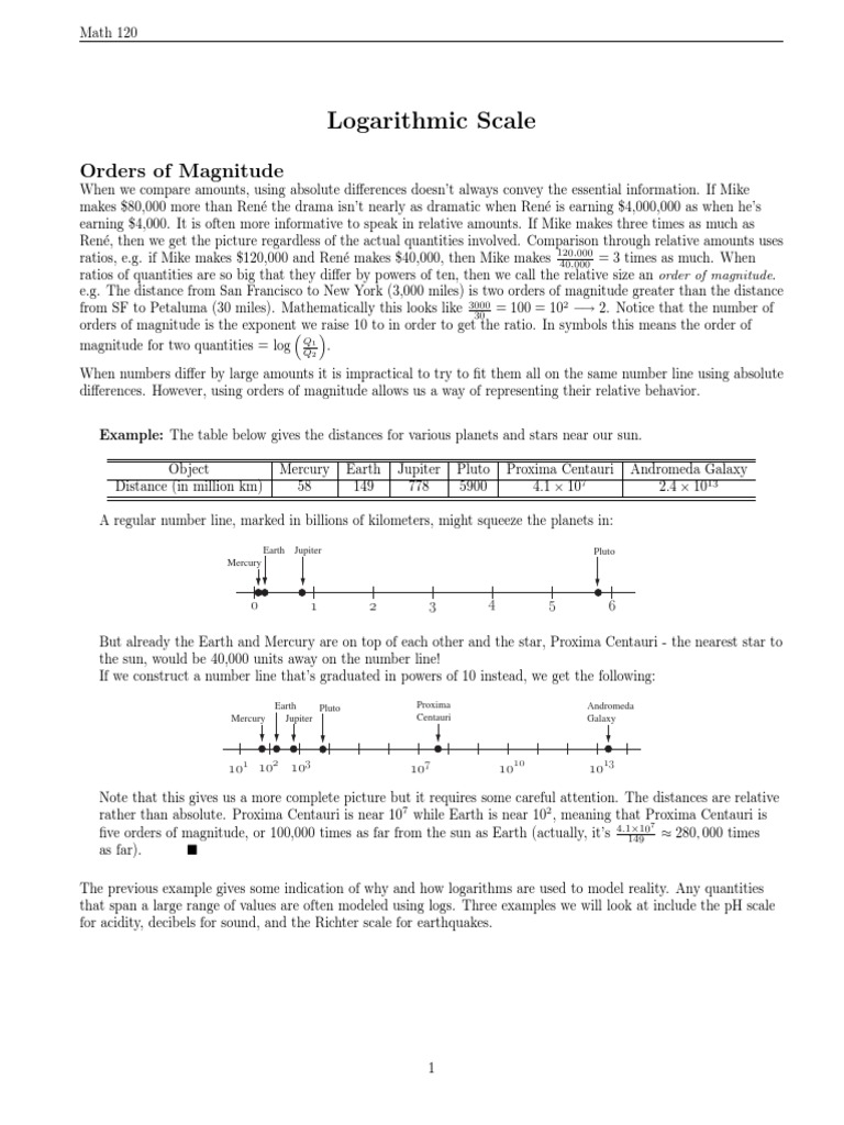 Orders of Magnitude Worksheet PDF | PDF | Moment Magnitude Scale | Ph