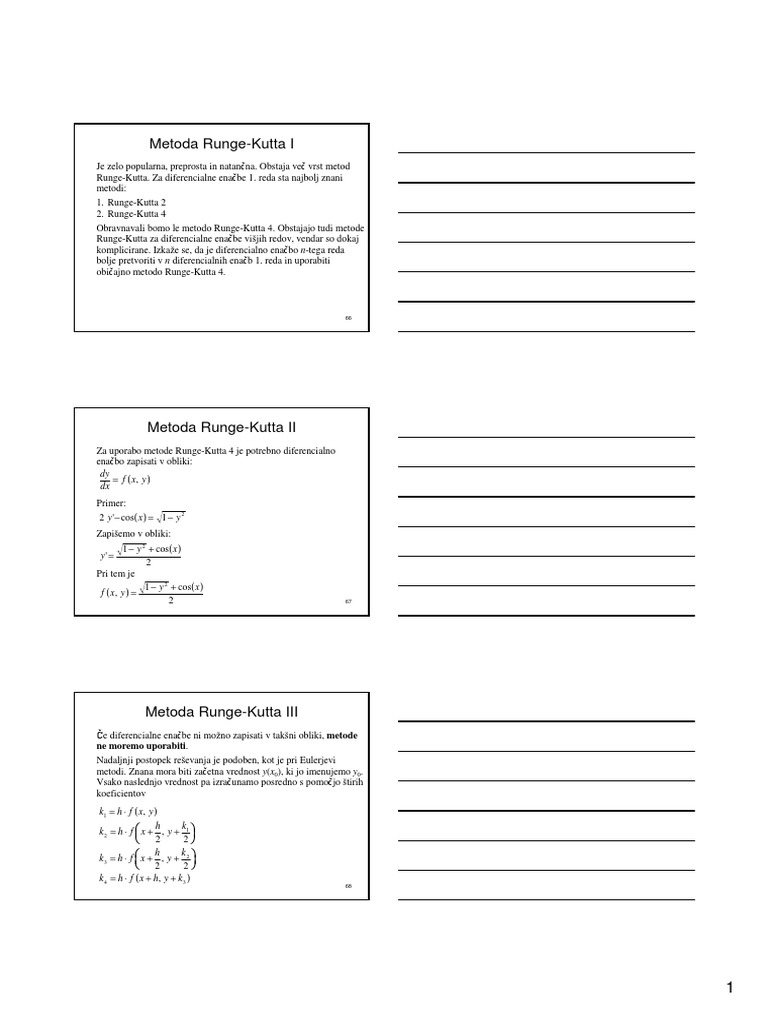 04 Metoda Runge-Kutta | PDF