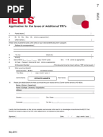 Idp Ielts TRF Form | PDF