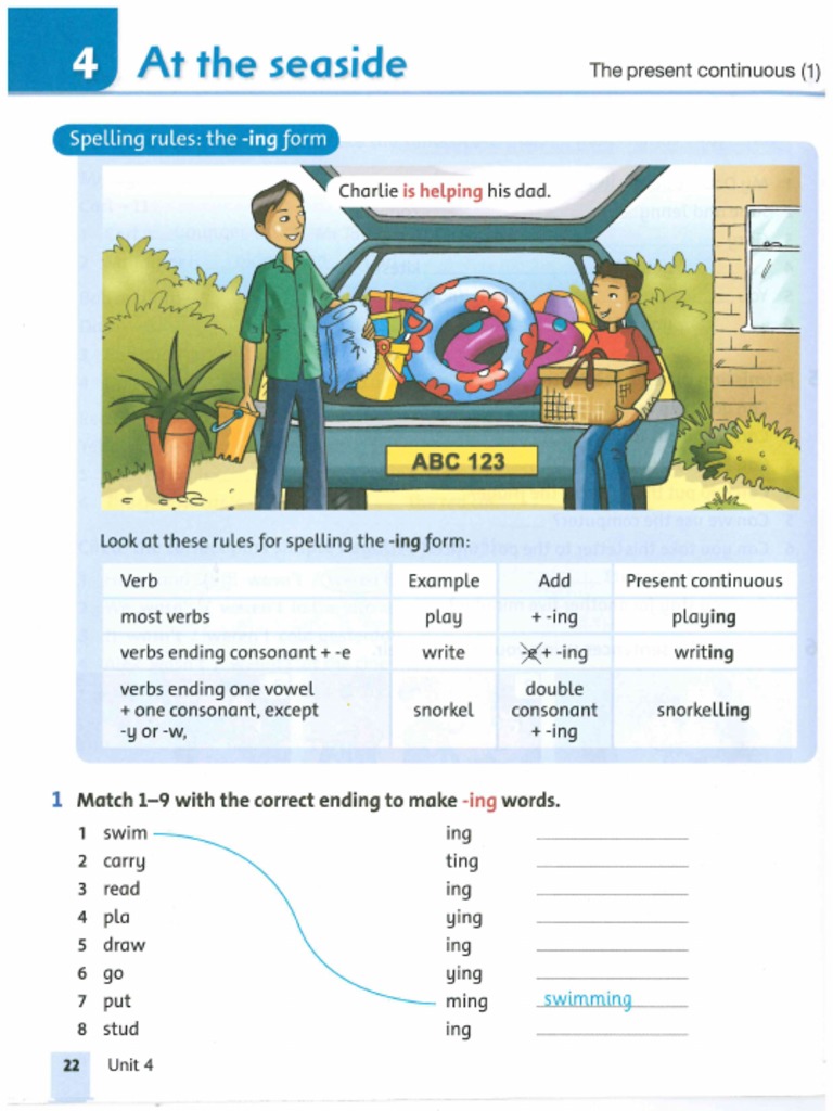 Present Continuous Friends Grammar 3 | PDF