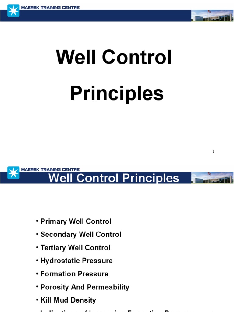 Well Control Principles | PDF | Casing (Borehole) | Gases