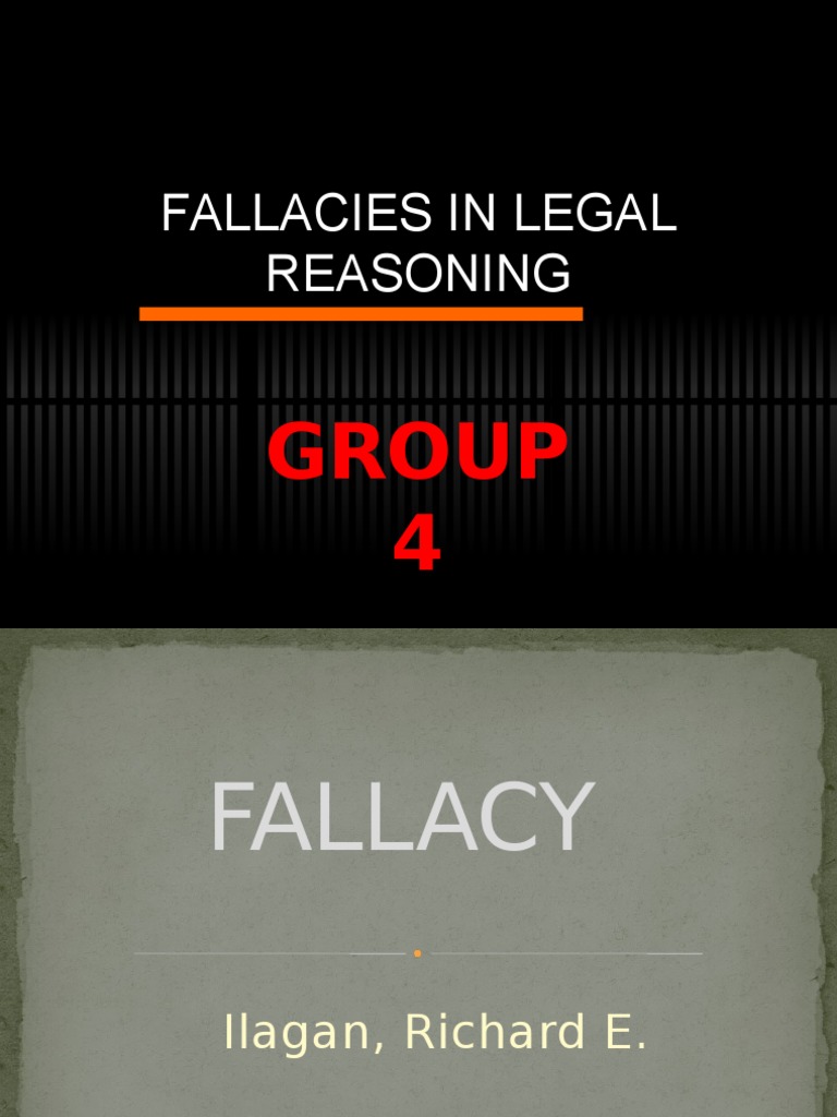 Legal Reasoning Fallacies Explained | PDF | Fallacy | Argument