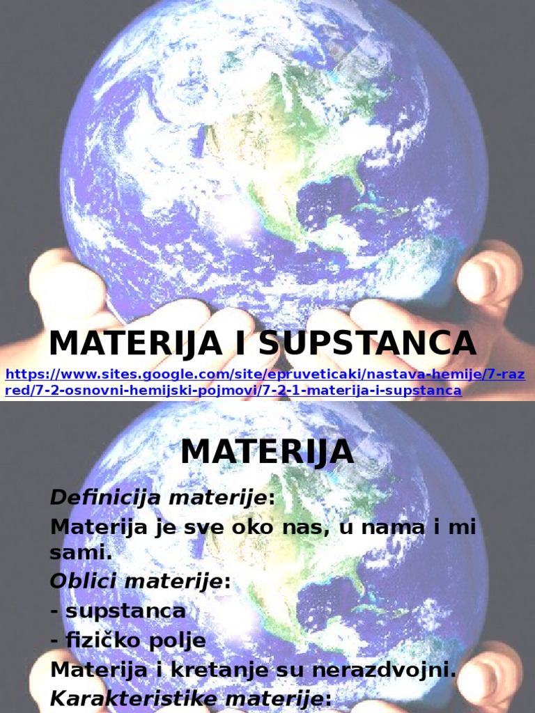5 Materija I Supstanca | PDF