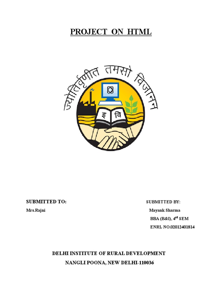 HTML Project: Formatting and Design | PDF | Art