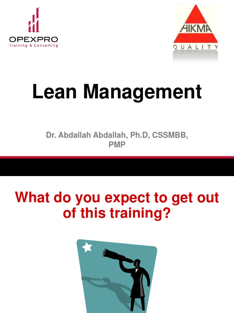 Lean Management Training Overview | PDF | Lean Manufacturing ...