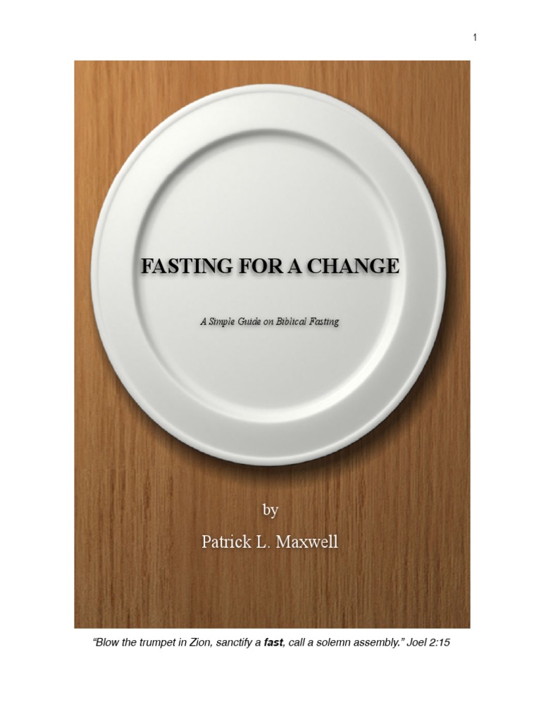 Fasting For A Change Booklet | PDF | Fasting | Prayer