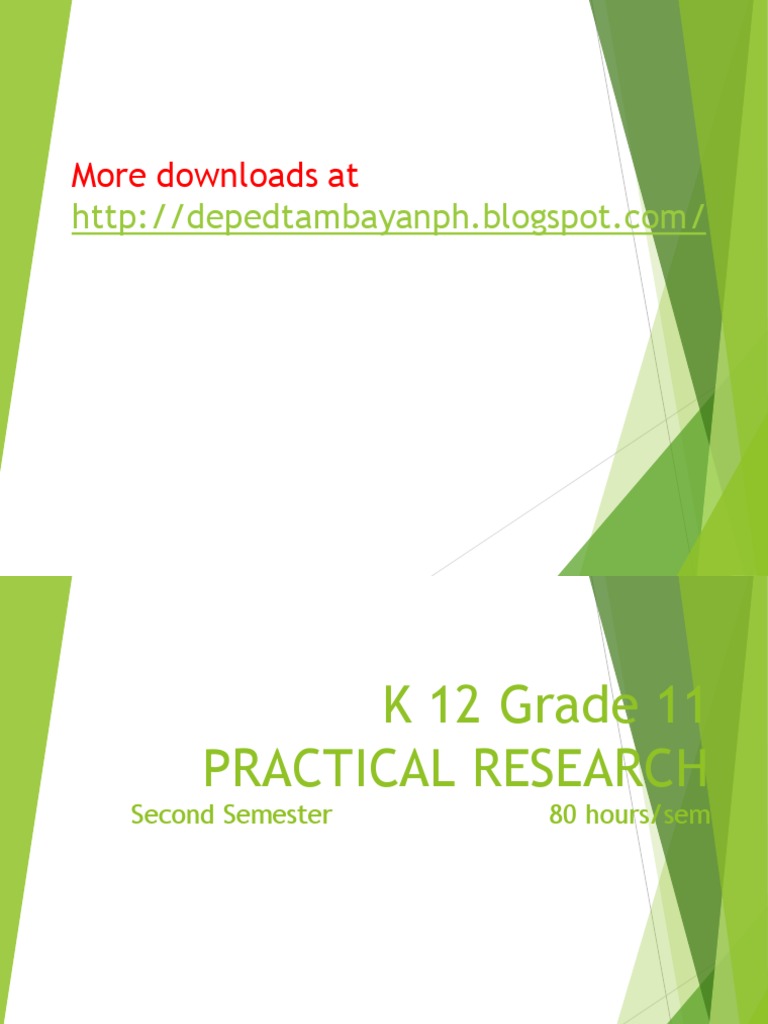 K 12 Grade 11 Practical Research 1 Simplified | Quantitative Research ...