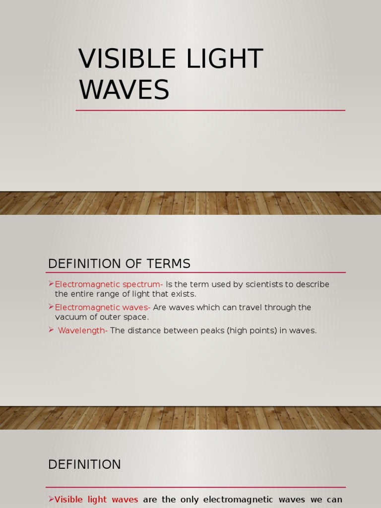 Visible Light Waves | PDF