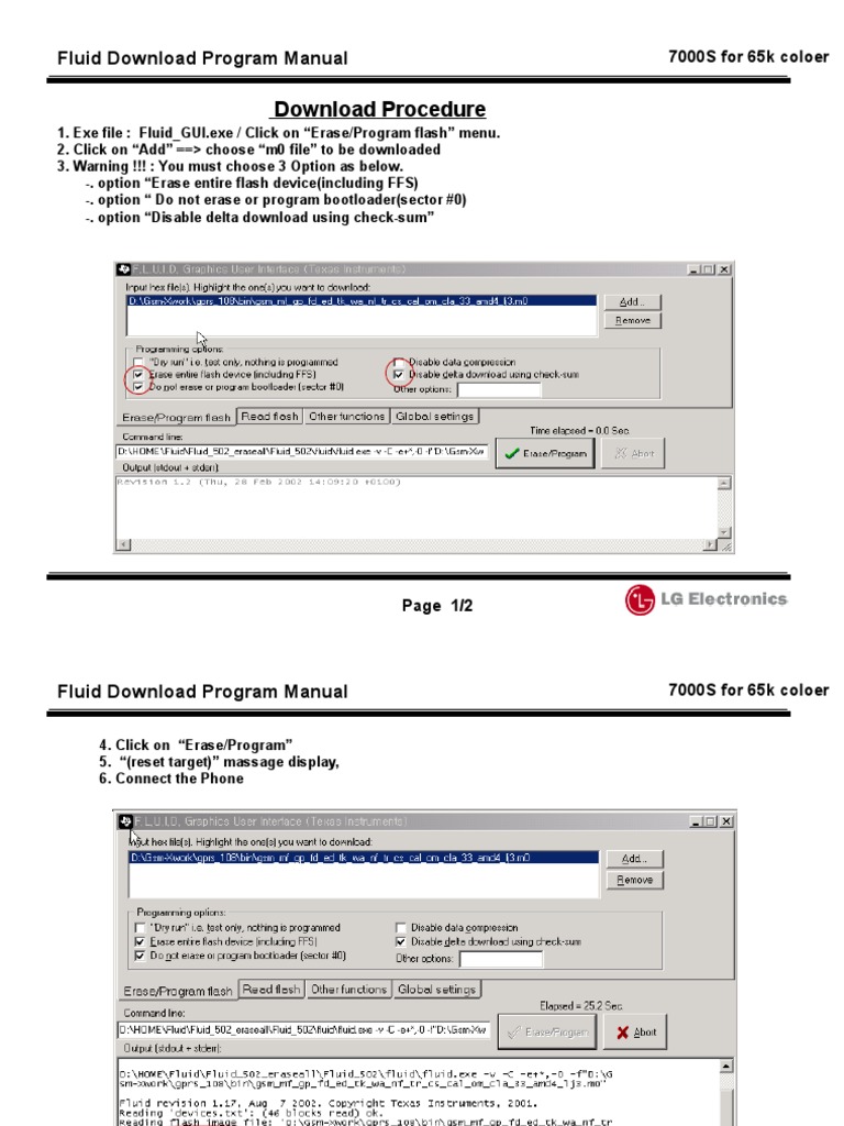 Fluid Manual (7000 For 65k Color) | PDF