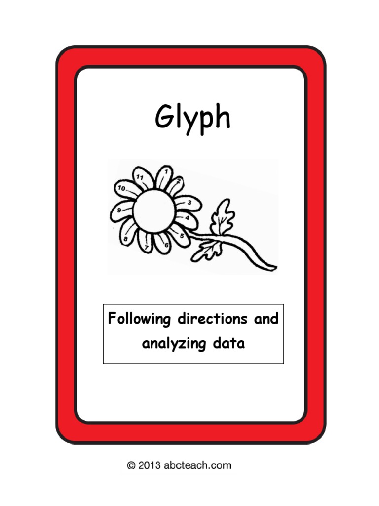 Glyph Glyph: Following Directions and Analyzing Data | PDF