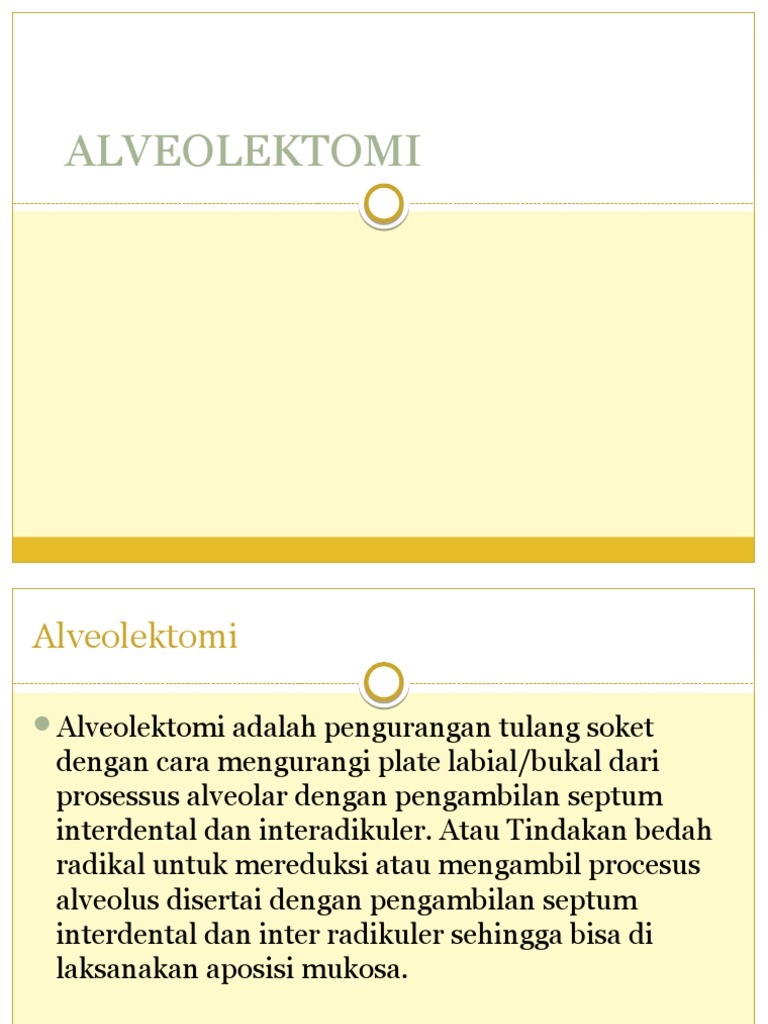 Alveolektomi | PDF