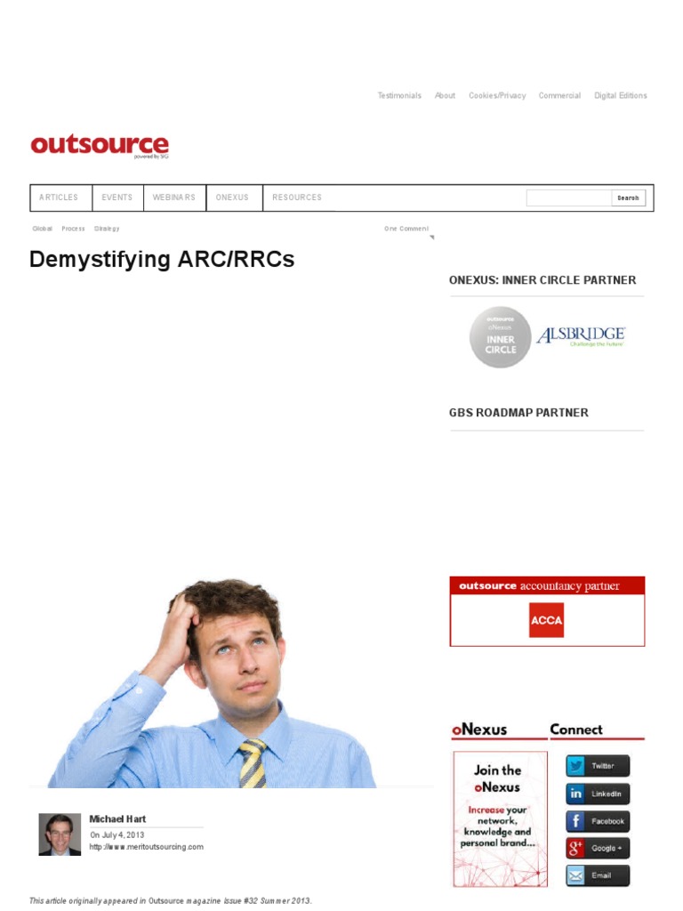 Demystifying ARC RRCs | PDF | Prices | Outsourcing