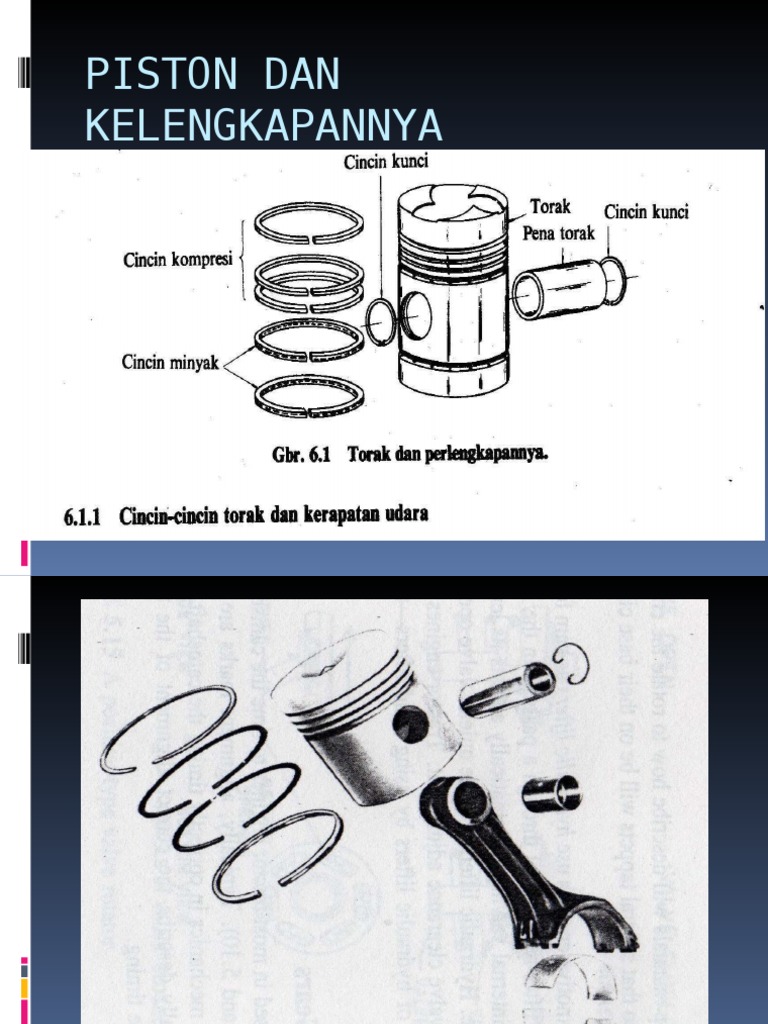 Piston dan Komponen Utamanya | PDF