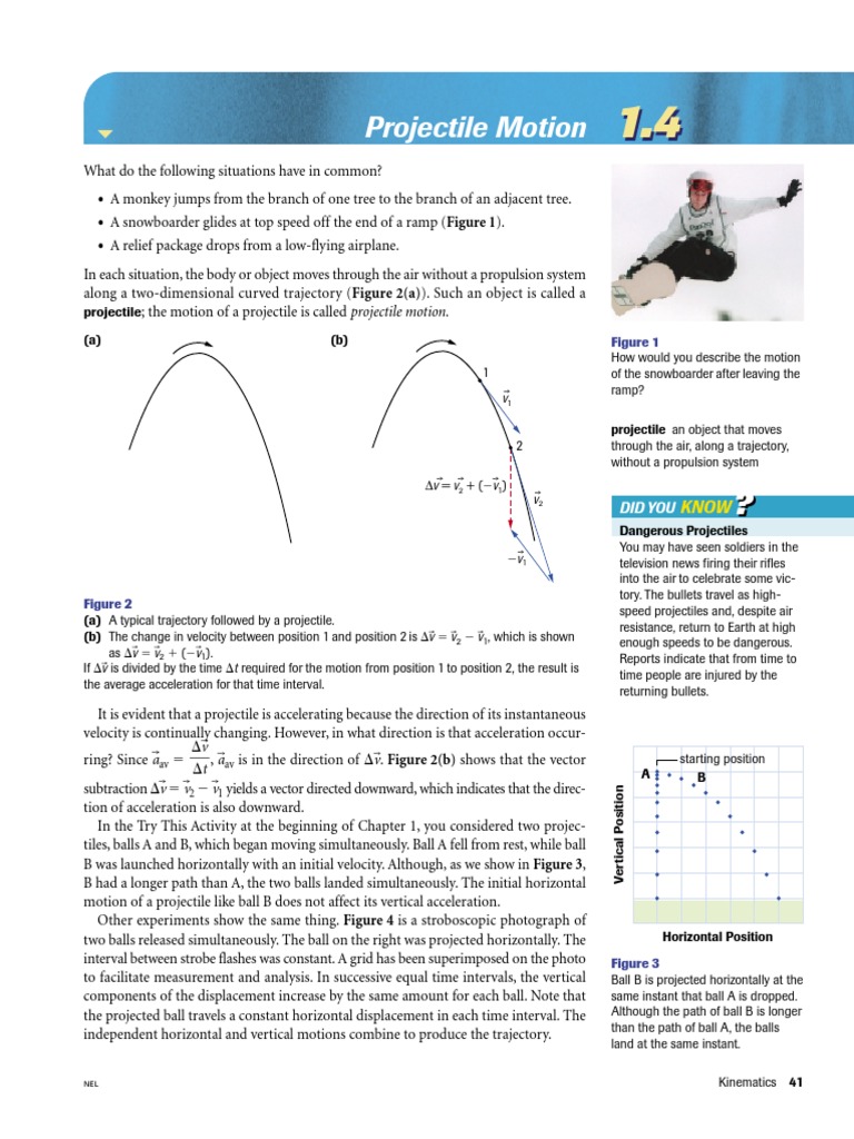 Projectile Motion | PDF | Acceleration | Velocity