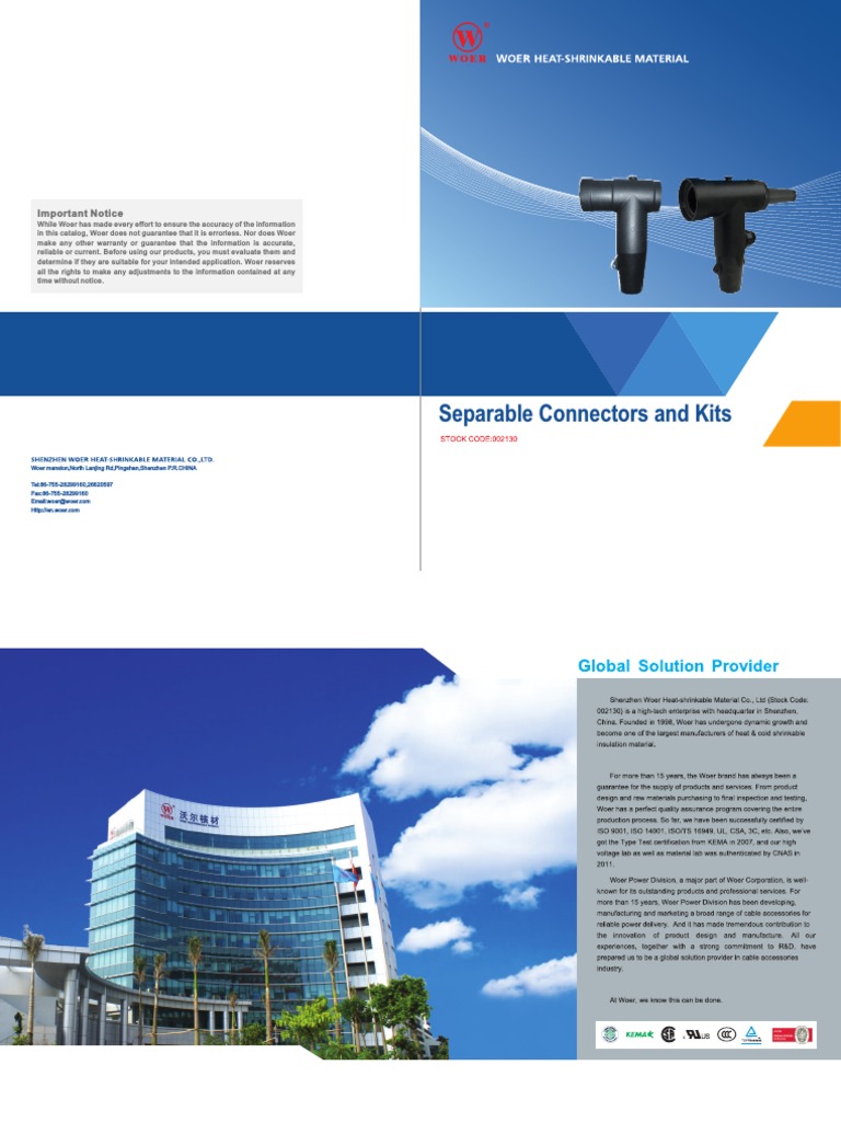 Separable Connectors and Kits | Electrical Connector | Insulator ...