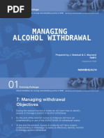 Glasgow Modified Alcohol Withdrawal Scale (GMAWS) | PDF