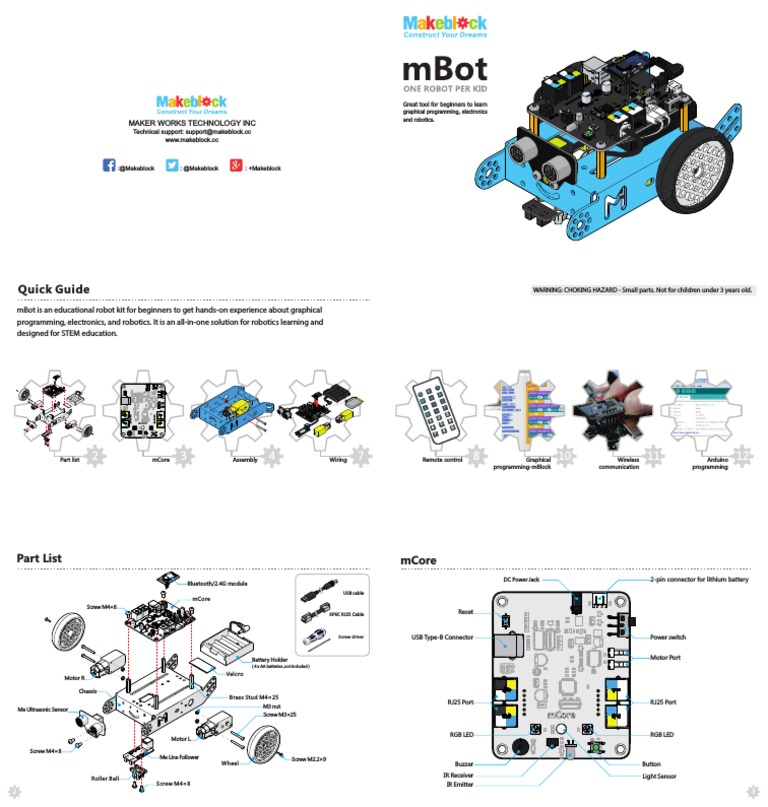 MBot Instruction | PDF | Arduino | Integrated Development Environment