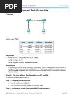 2.7.6 Packet Tracer - Implementing Basic Connectivity - ILM | PDF | Ip Address | Command Line ...