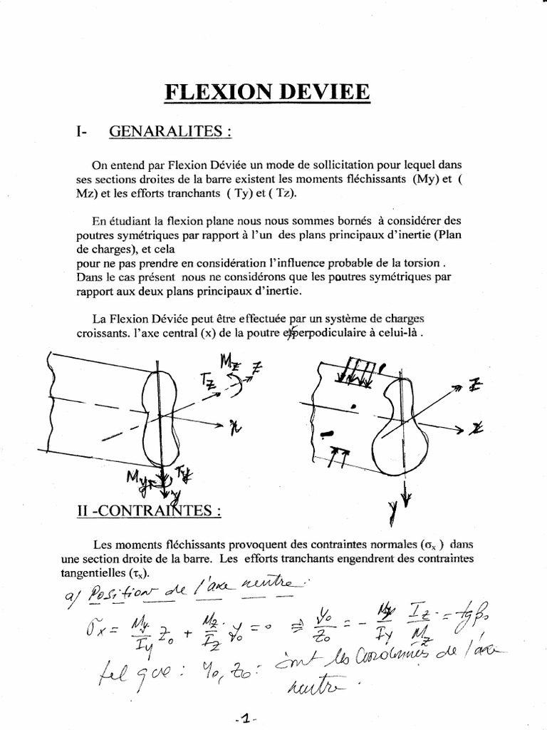 Flexion Deviee | PDF | Flexion (matériau) | Ingénierie des structures