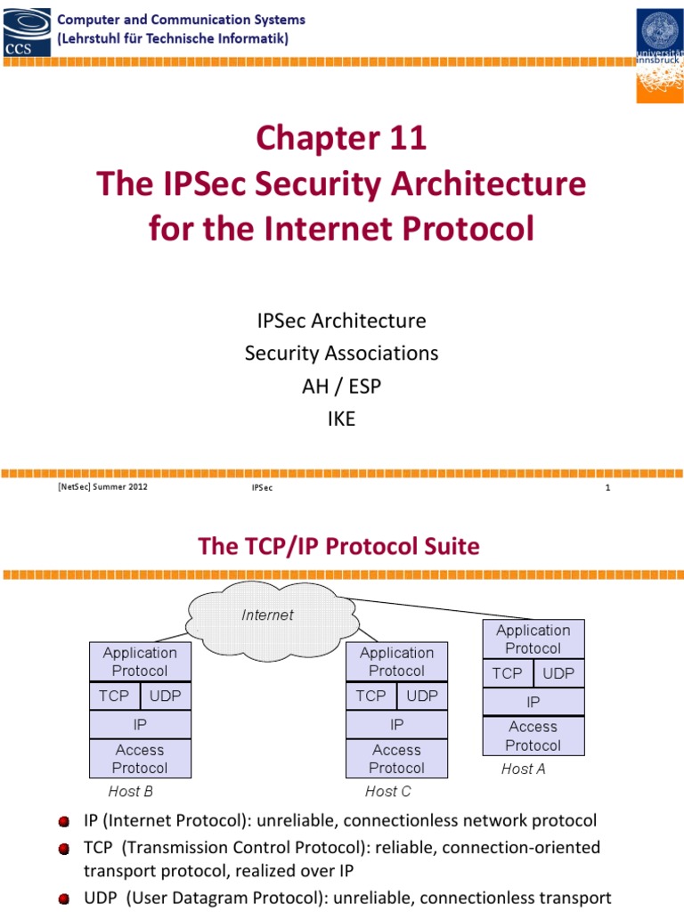 Securing IP Communications: An Overview of the IPSec Protocols | PDF | Internet Protocols ...