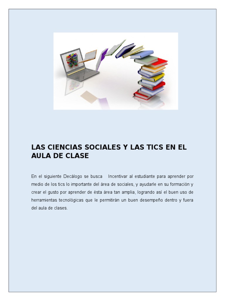 Decalogo Las Ciencias Sociales y Las Tics en El Aula de Clase | PDF | Tecnología de información ...