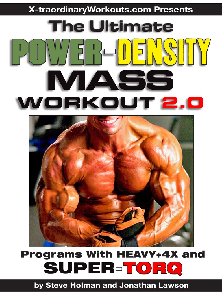 UltimatePower-DensityWorkout2 0 | PDF | Physical Exercise | Muscle