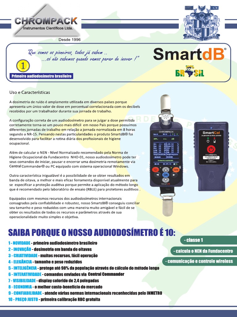 Audiodosimetro SmartDB e Smartcal | PDF