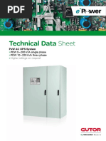 Gutor - UPS PXP Technical Data | PDF | Rectifier | Power Inverter