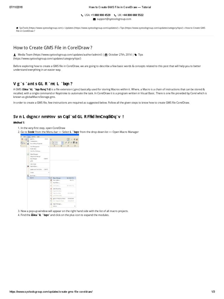 How To Create GMS File in CorelDraw - Tutorial | Download Free PDF | Areas Of Computer Science ...