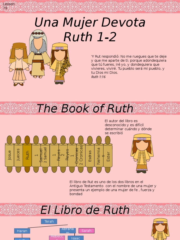 Leccion 79 Ruth 1 2 Una Mujer Devota | PDF | Libro de rut | Noemí ...