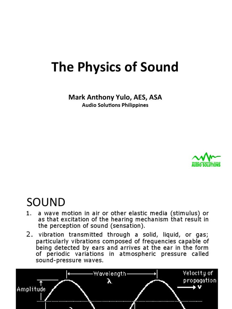 The Physics of Sound: An In-Depth Look at Key Concepts Related to Sound ...