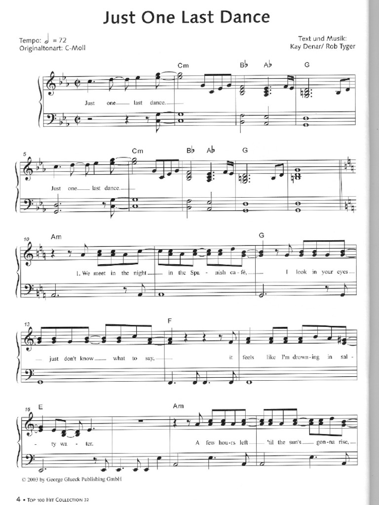 Sarah Connor - Just One Last Dance | PDF