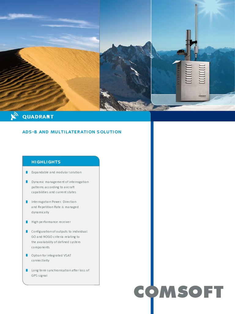 ADS-B Comsoft Quadrant | PDF | Global Positioning System | Telecommunications Engineering