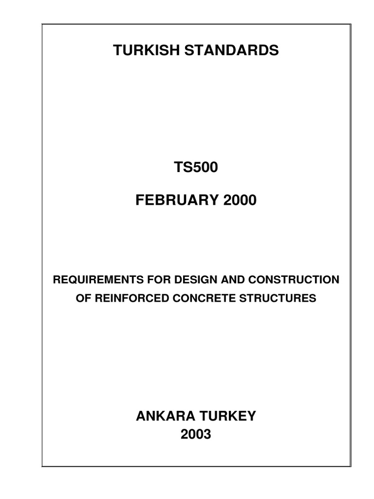 TS 500 English Version | PDF | Strength Of Materials | Bending